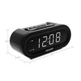 SHARP Digital Alarm Clock with AccuSet - Automatic Set, Black with ...