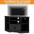 Craftian Farmhouse Corner TV Stand for TVs up to 55 inch with Power ...