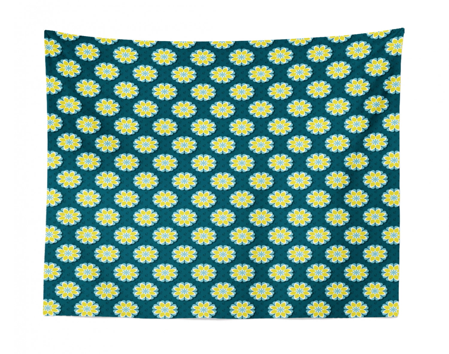 Abstract Tapestry, Shapes Formed of Zigzags Tribal Inspired Design ...