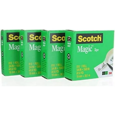 Scotch Magic Tape, 3/4 in. x 1,000 in. per Roll, 6 Rolls - Walmart.com