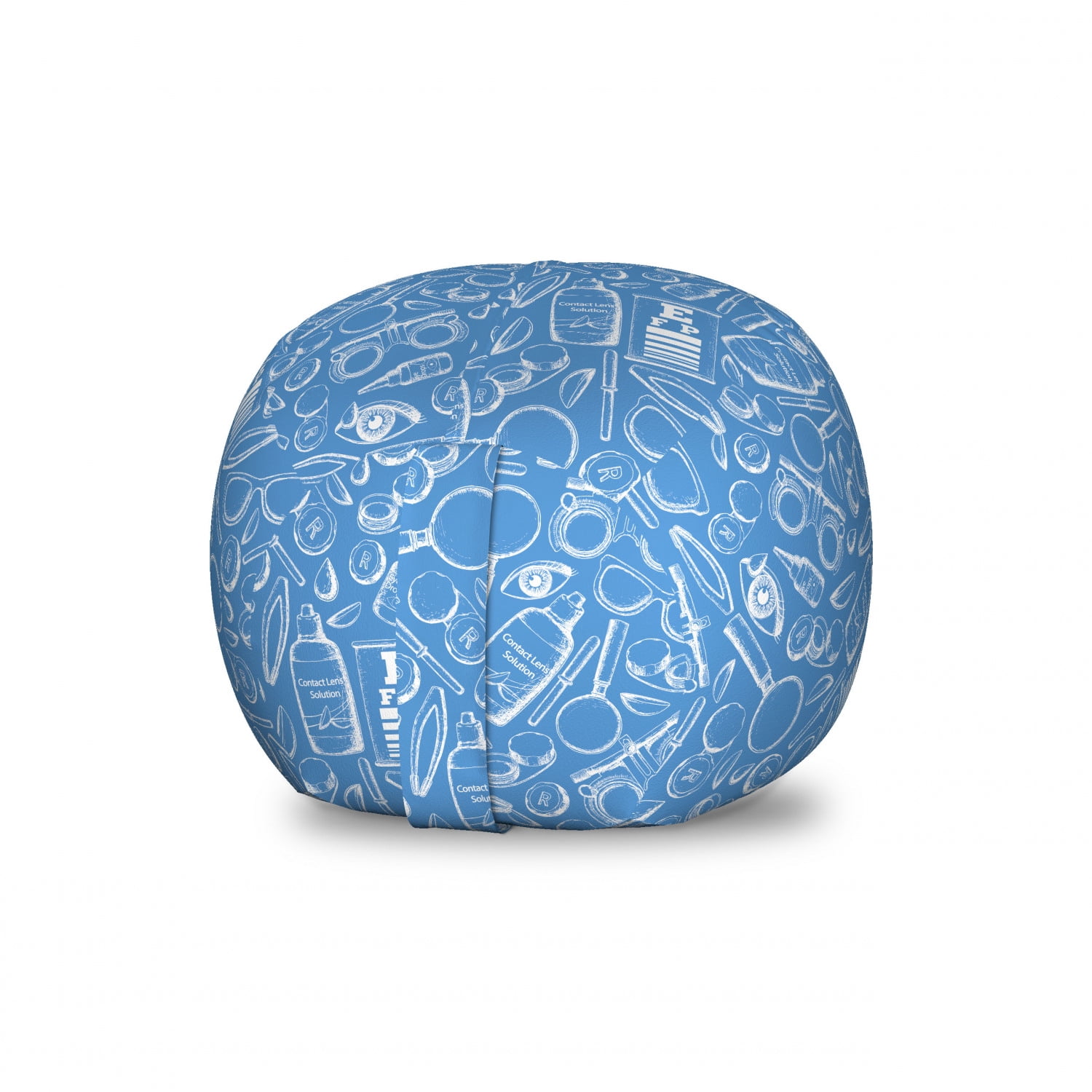 Eye Chart Storage Toy Bag Chair, Hand Drawn Shapes and Group of ...