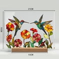 BAOPAI Acrylic Floral Desktop Decor with Wooden Base - Romantic Home ...