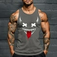 BVOFAR Men's Athletic Tank Tops Big and Tall Gym Workout Shirts X Eyes ...