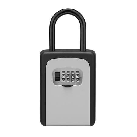 Coofit Key Lock Box 4-Digit Aluminium Alloy Hanging Combination Key Box ...