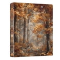 3 Ring Binder with Flattened Metal Clip 1.5" Round Rings Binder ...