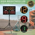 Digital Basketball Scoreboard Battery Powered Portable Tabletop ...