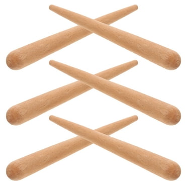 Trjgtas 6 Pairs Wood Claves Musical Percussion Instrument Rhythm Sticks ...