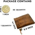 50 DND Fantasy Metal Gold Coins & Leather Pouch for Dungeons & Dragons ...