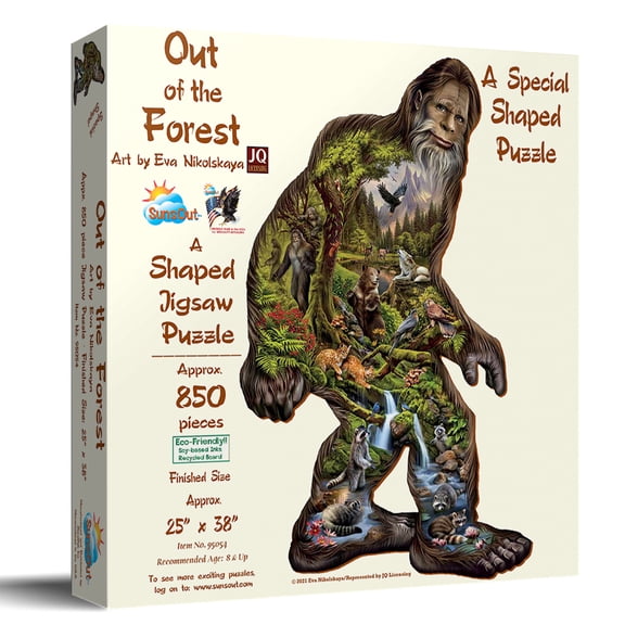 Out of the Forest Bigfoot Jigsaw Puzzle by SunsOut 850 Piece Special ...