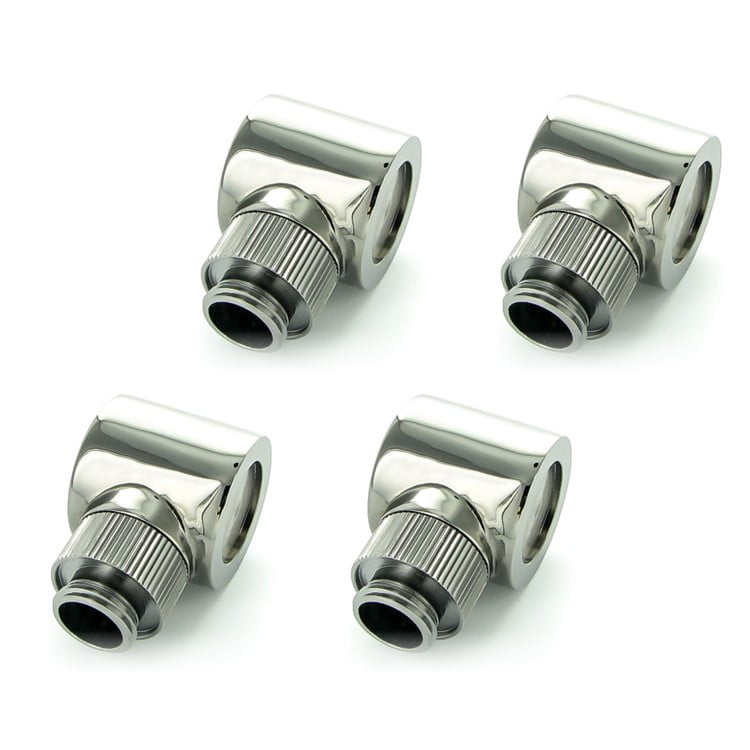 Monsoon G1/4" 90 Degree Rotary Fitting, 3/4" OD Matched Body, Black ...