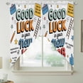 Good Luck New Job Swag Curtain Valance for Window 2 Panels Notebook ...