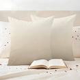 Gradient Beige Brown Waterproof Throw Pillow Covers Set of 2 Color ...