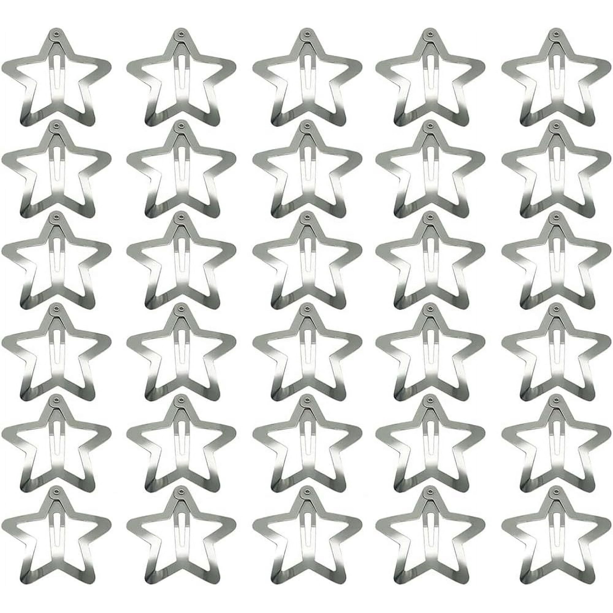 Click here for Fuzhong-30 Pcs Star Hair Clips  Metal Snap Hair Cl... prices