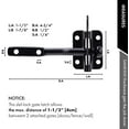 Self Locking Heavy Duty Gate Latch Automatic Gravity Lever for Wooden ...
