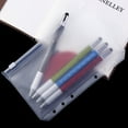 Miuline 15 Pack Binder Pockets,Plastic Binder Pockets 6 Holes Clear ...