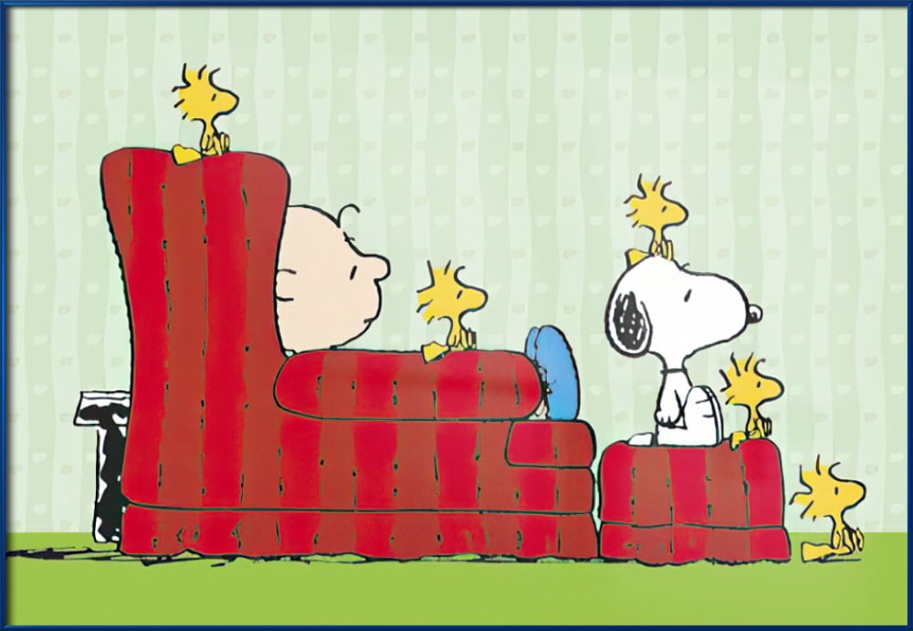 Peanuts - Framed TV Show Poster (Charlie Brown Snoopy & Woodstocks ...