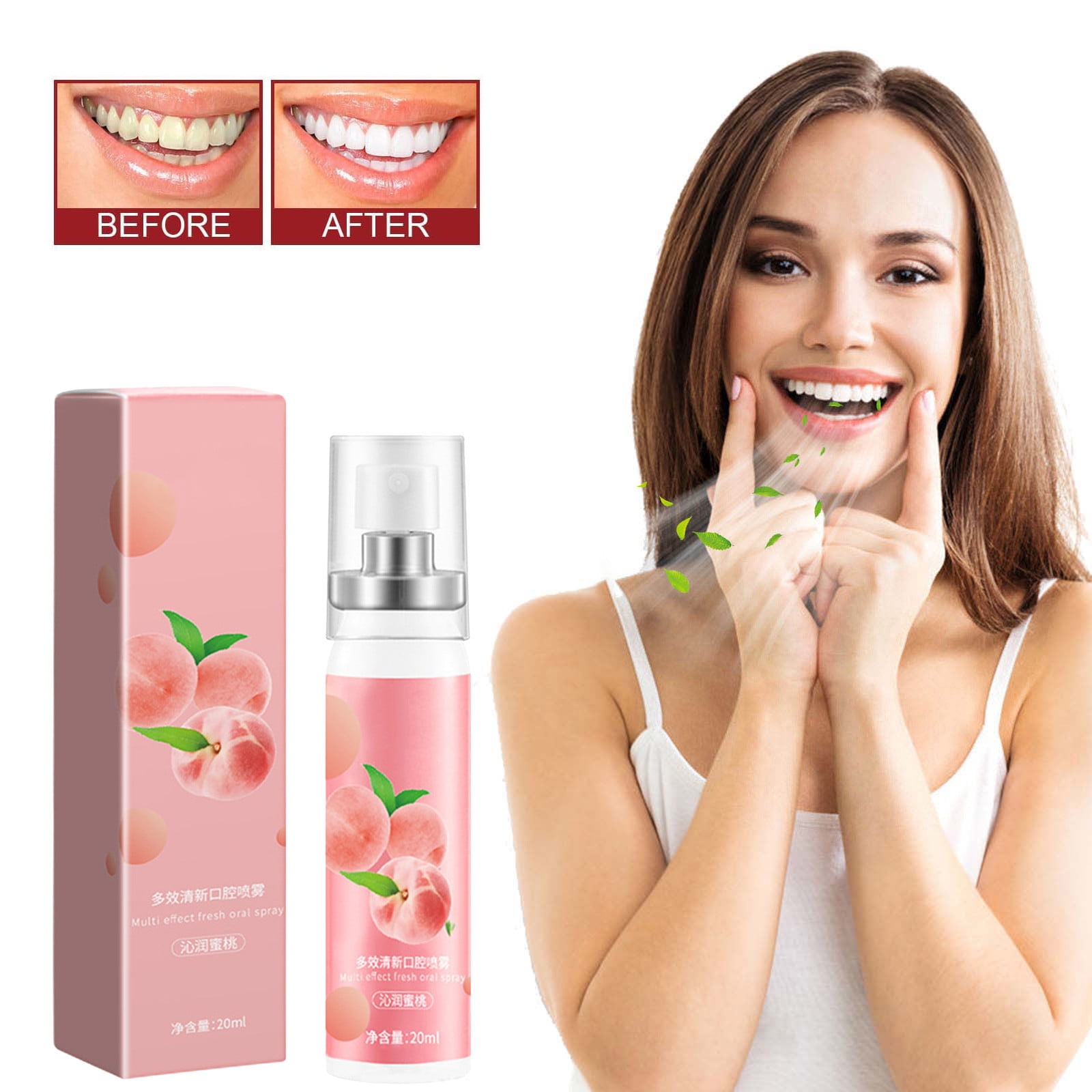 Fiudx Spray Bucal de Melocotón, Refrescante Aliento, Ingredientes ...