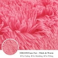 XeGe Cute Shaggy Faux Fur Body Pillow Cover for Kids & Teens, Soft Pink ...
