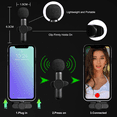 Wireless Lavalier Microphone, Professional Denoise Plug-Play Microphone ...