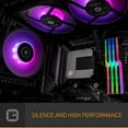 EK 280mm AIO D-RGB Cooler with EK-Vardar PMW Fans, Intel 115X/1200/2066 ...