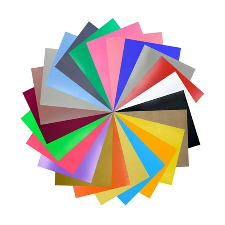 Permanent Adhesive Backed Heat Transfer Sheets 12"x10"- Assorted Color ...