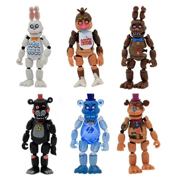 Five Nights At Freddys Action Figures Set Of 6, Unique New Fnaf ...