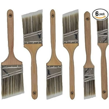 Pro Grade Premium Paint Brushes, 5 Piece Variety Set, Interior/Exterior ...