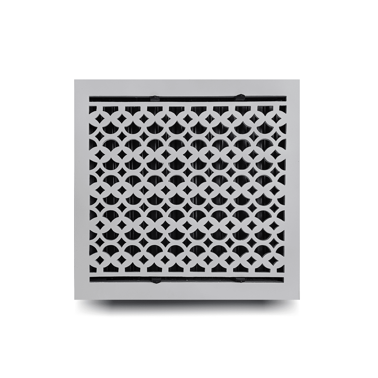 Cast Aluminum Floor Register with No Holes | 12" X 12" VR-100 | White ...