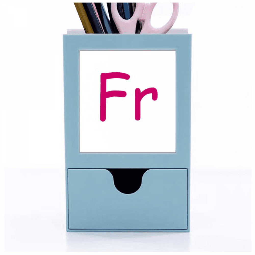 Simplistic France Currency Symbol FRF Desk Supplies Organizer Pen Holder Card - Walmart.com