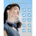 neck air conditioner, 5000mah portable neck fan with semiconductor ...
