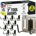 "DC Cargo Mall 10-Pack, Dual-Arm E-Track Hook – Extra Wide Shovel/Tool ...