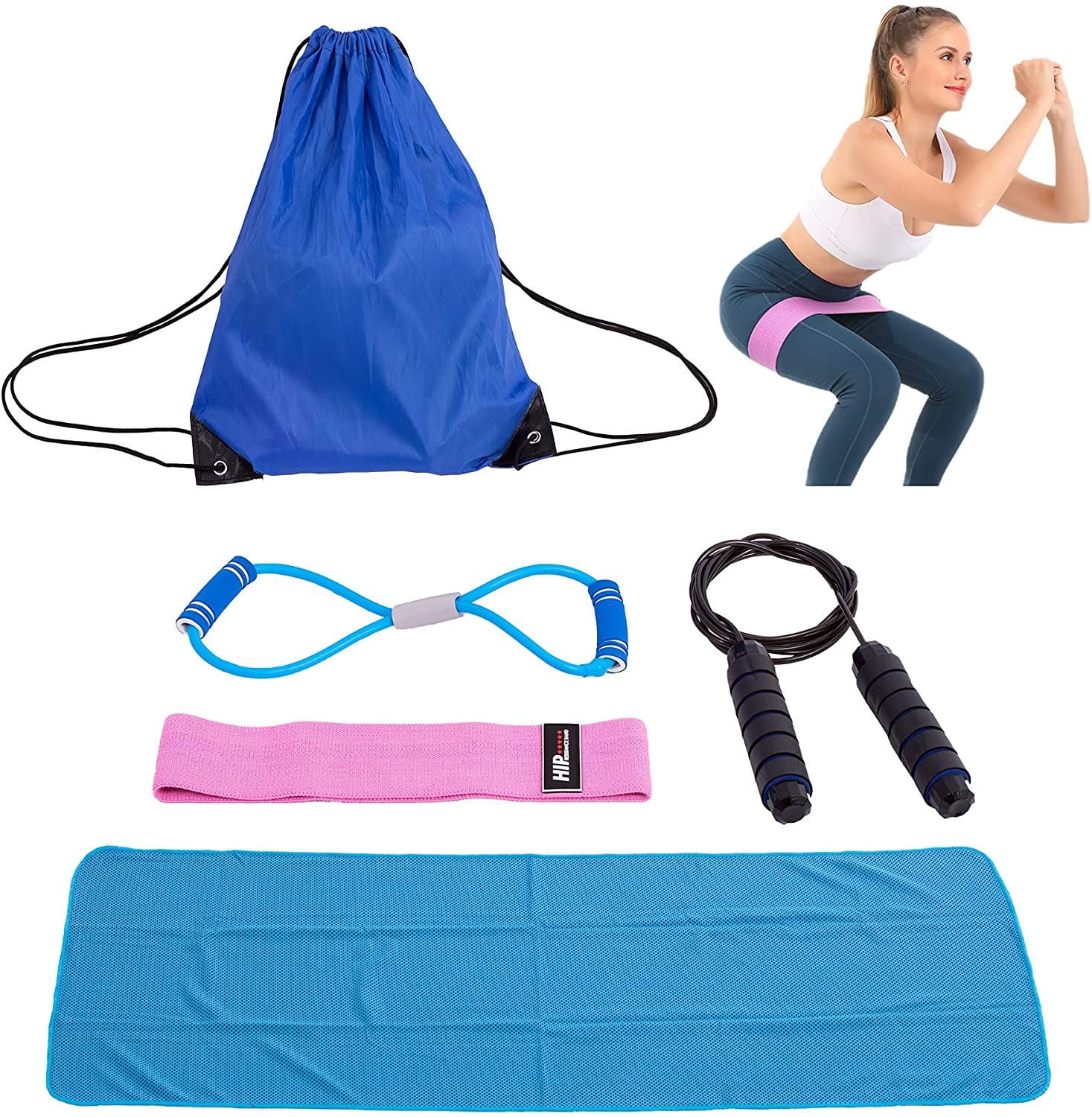 STEELWAY Resistance Bands Set of 4, Resistance Bands for Legs and Butt ...