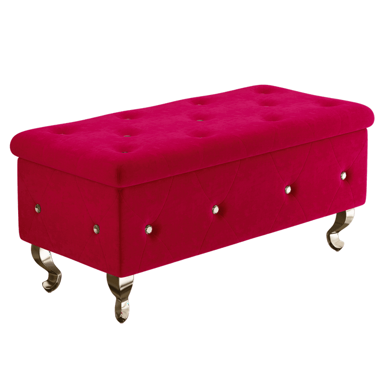 Red Entryway Furniture Benches With Storage