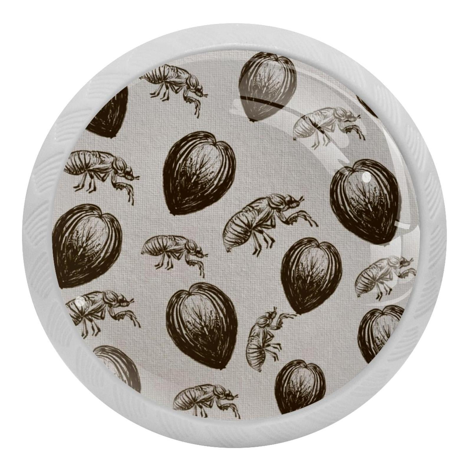 4PCS Round Insect Cabinet Fluorescence Knob Glowing in the Dark ...