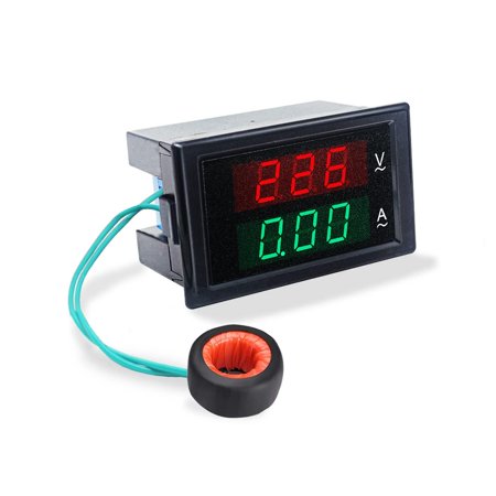 TOOAD Digital Voltmeter Ammeter AC 80-300V 0-100A Voltage Current Meter ...