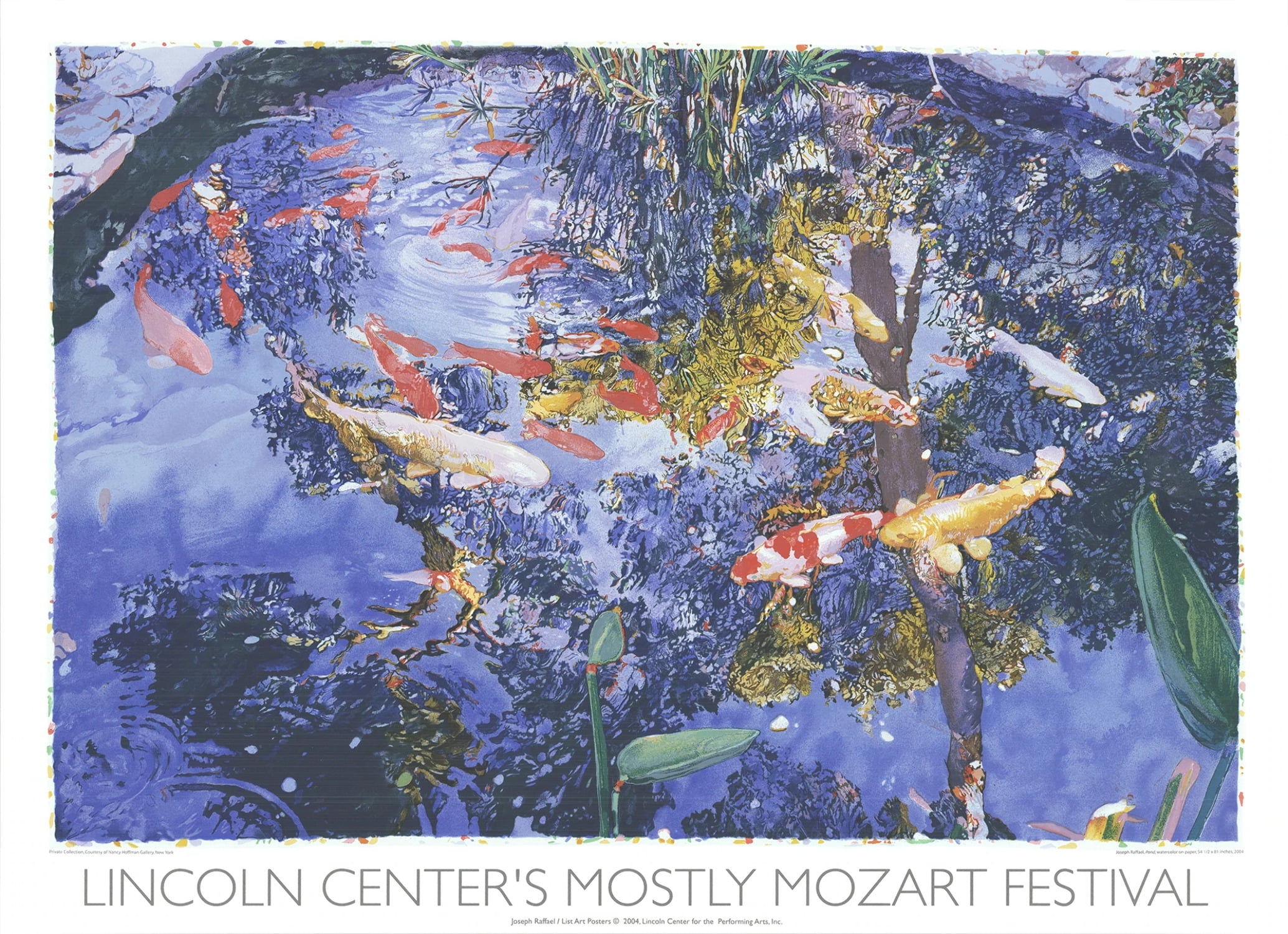 JOSEPH RAFFAEL Pond with Goldfish, 2004 - Walmart.com