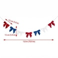 250th Anniversary Woolen Bow Flag, Patriotic Red White and Blue Ribbon ...