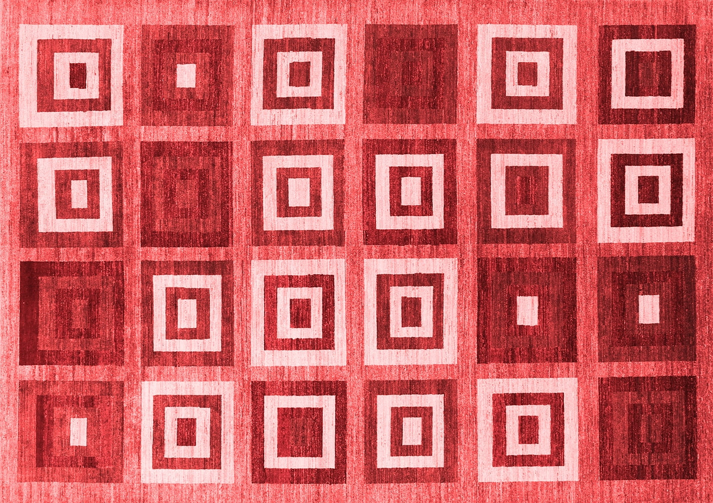 Ahgly Company Indoor Rectangle Abstract Red Contemporary Area Rugs, 2 ...