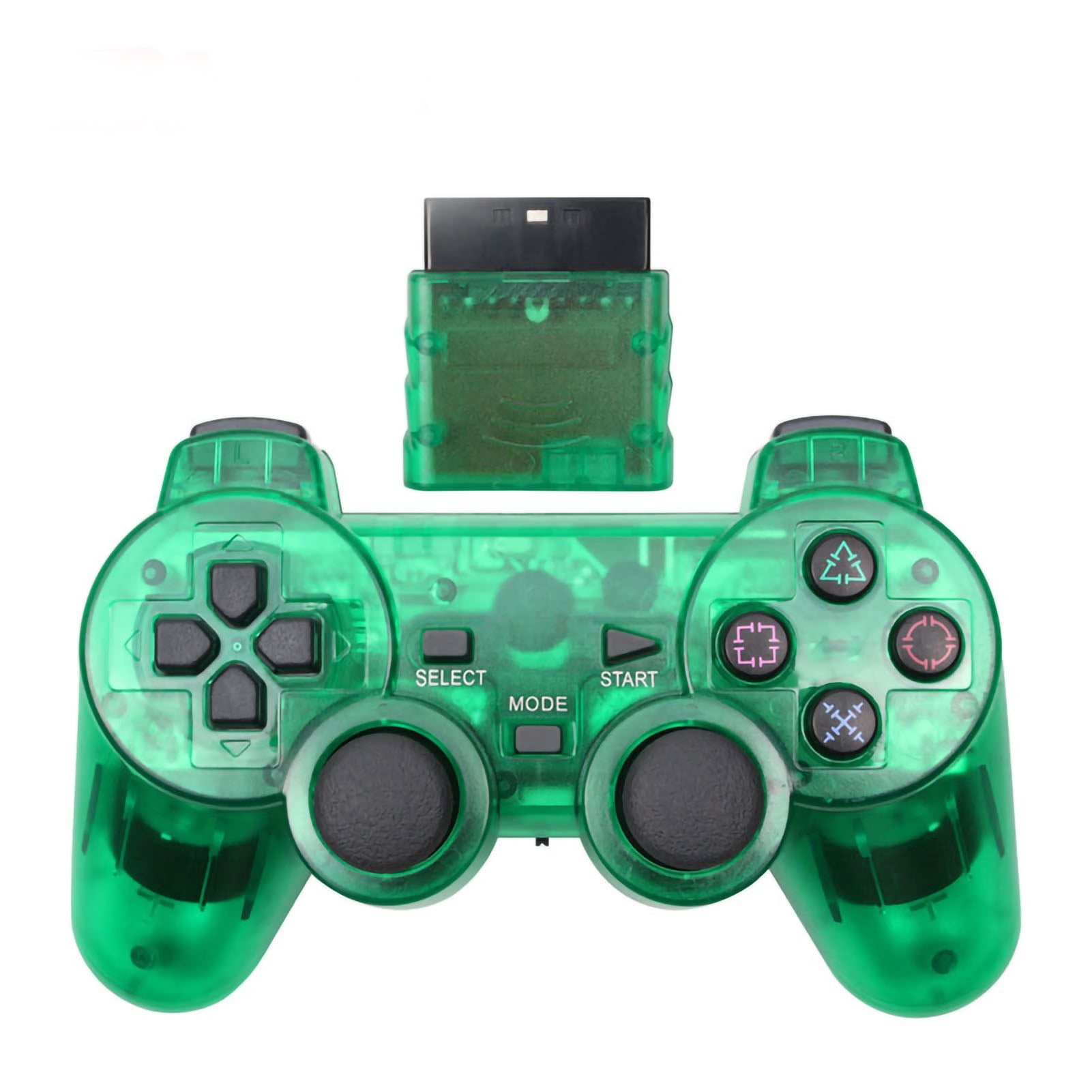 Mando inalámbrico transparente sensible 2,4G, mando con doble vibración ...