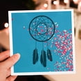 3drose, Dream Catcher Blue Sky Red and White Balloon Background, 6 ...