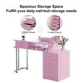 TABU 53'' Manicure Table,Nail Table for Nail Tech with Storage,Dust ...