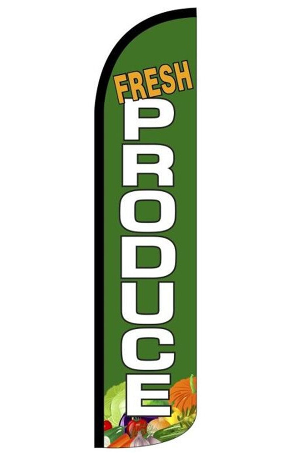 FRESH PRODUCE Windless Flag (Hardware Not Included) |Advertisement ...