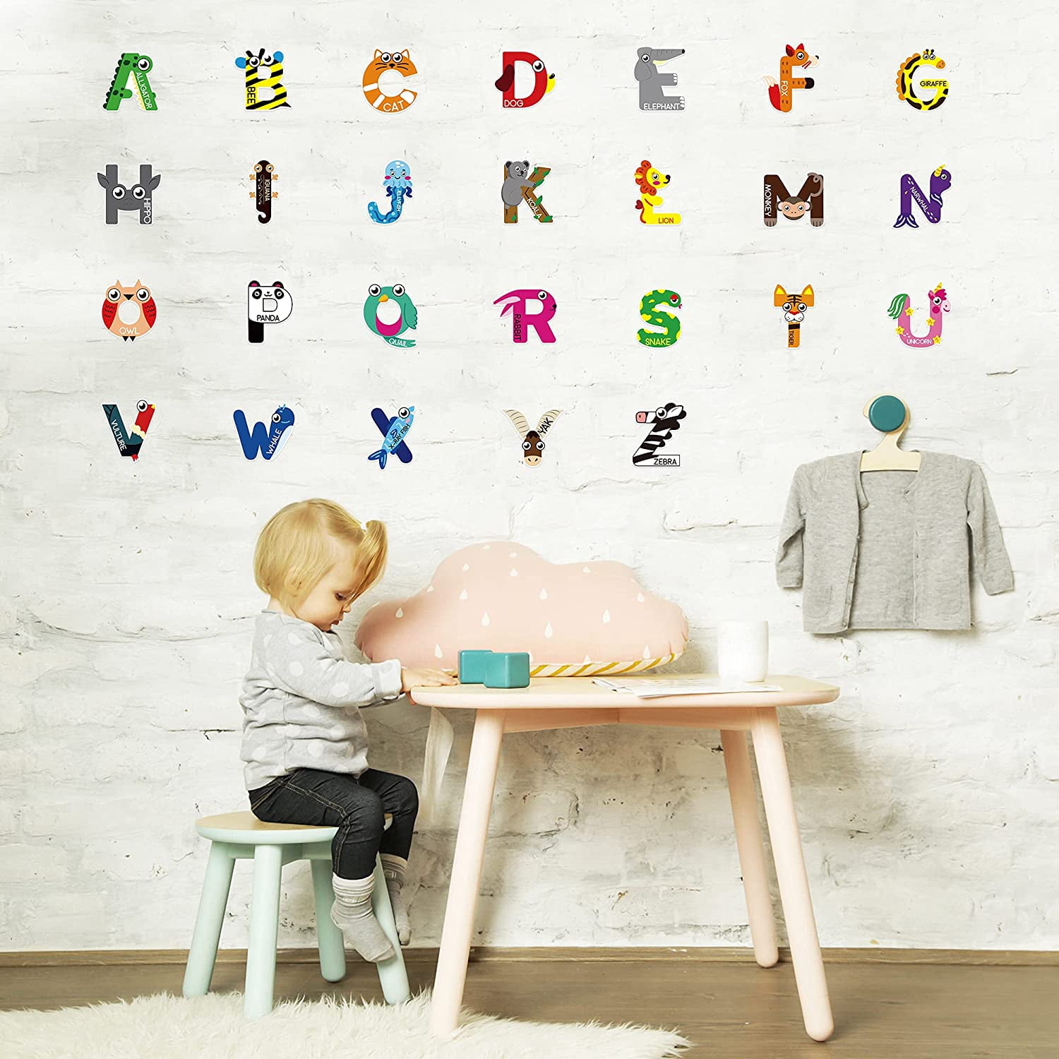 Educational Animal Alphabet Wall Decals - Montessori Philippines | Ubuy