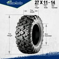 MaxAuto AT27x11-14 ATV UTV Mud Sand Off-Road Tires, 6PR Tubeless, 2 ...