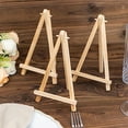 BalsaCircle 10 Natural 8" Wood Mini Easel Table Number Sign Holders ...