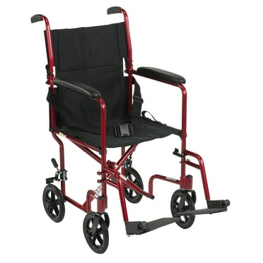 Drive Medical Lightweight Expedition Transport Wheelchair with Hand ...