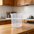500ml Lab Beaker Food Storage Container – Clear Plastic Measuring Cup ...