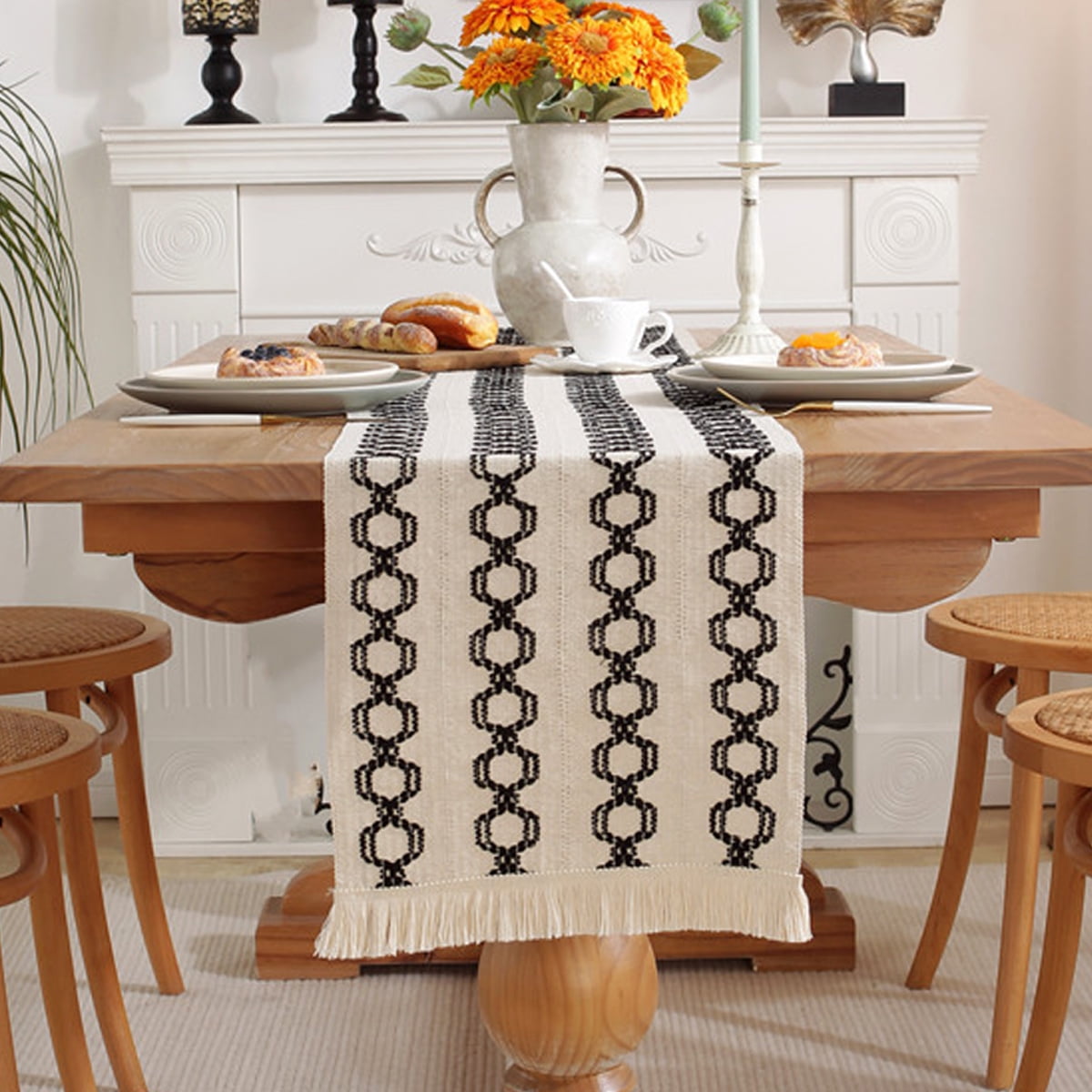 13 x 108 "Table Runner, Boho Table Runner, Boho Deco/Farmhouse Coffee ...