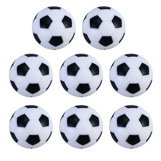 KAKOWELY 8 balones de fútbol de mesa blancos y negros de repuesto (32 ...