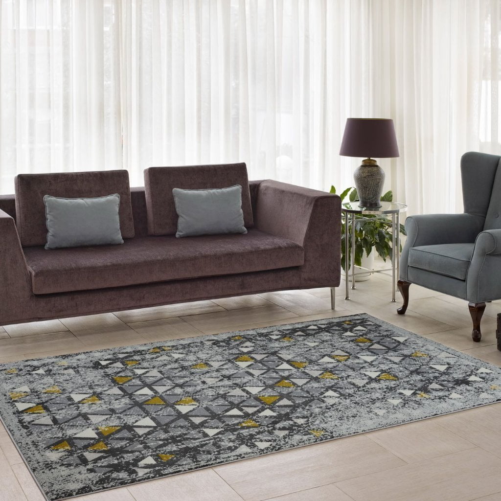 Ladole Rugs Geometric Diamond Abstract Indoor Big Runner Rug - Amazing ...